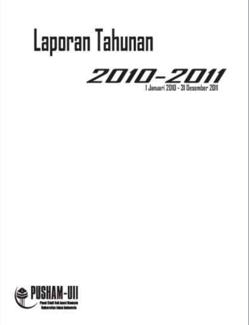 Laporan Tahunan – Pusat Studi Hak Asasi Manusia